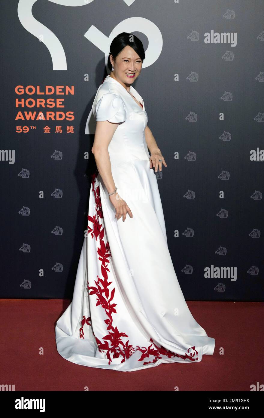 Singaporean actress Hong Hui Fang arrives at the 59th Golden Horse ...