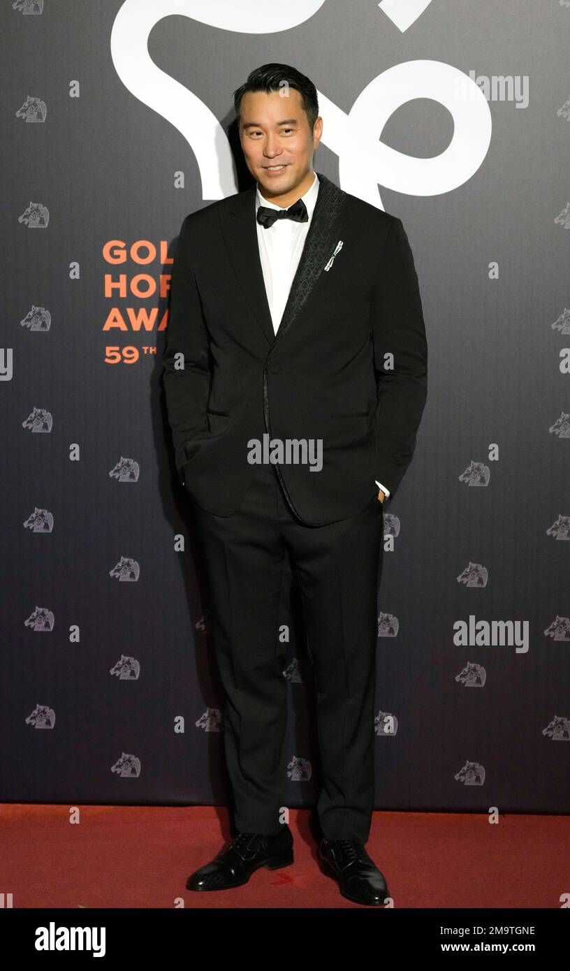 Taiwanese actor Joseph Chang arrives at the 59th Golden Horse Awards in ...