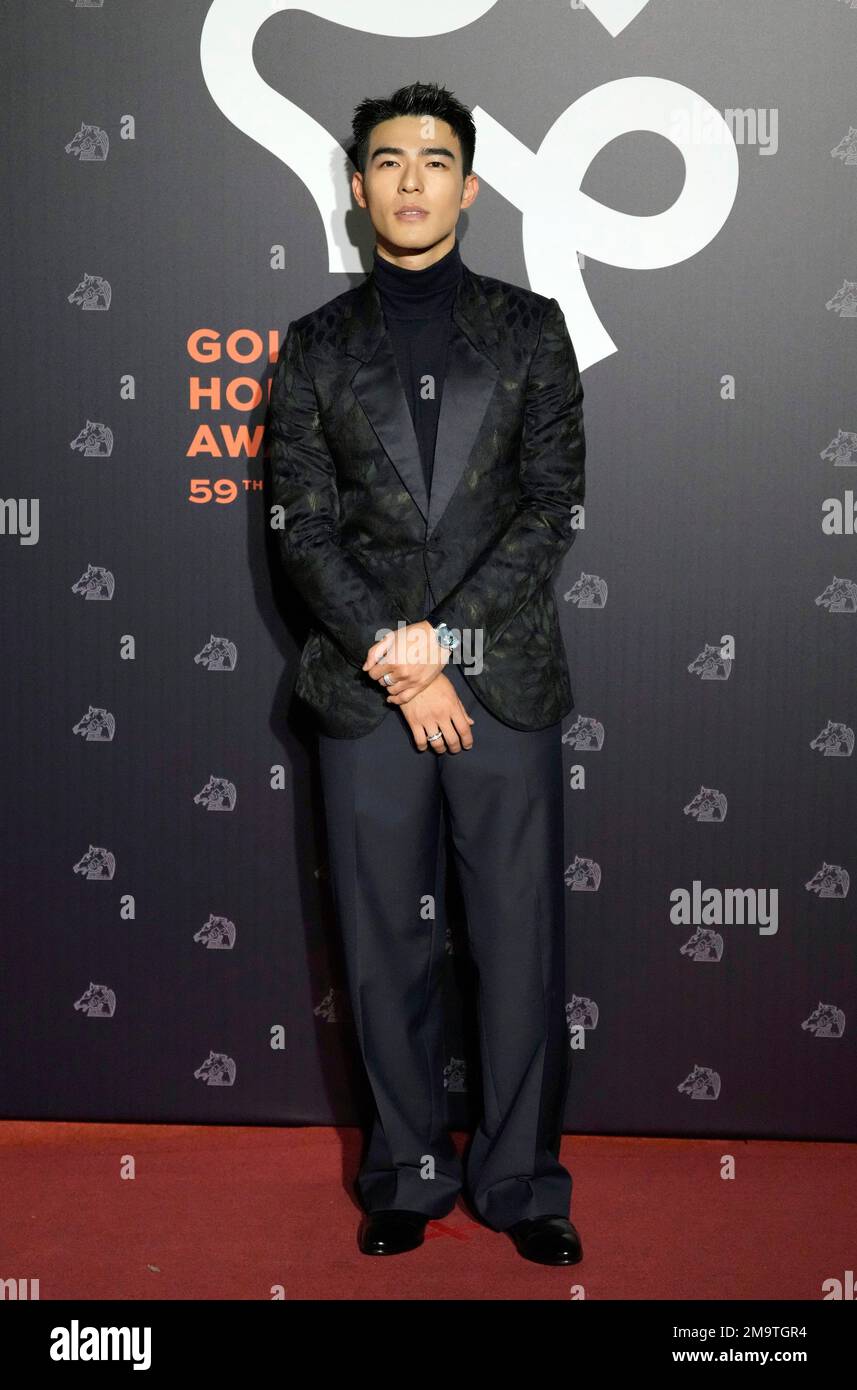 Taiwanese actor Edward Chen arrives at the 59th Golden Horse Awards in Taipei, Taiwan, Saturday ...