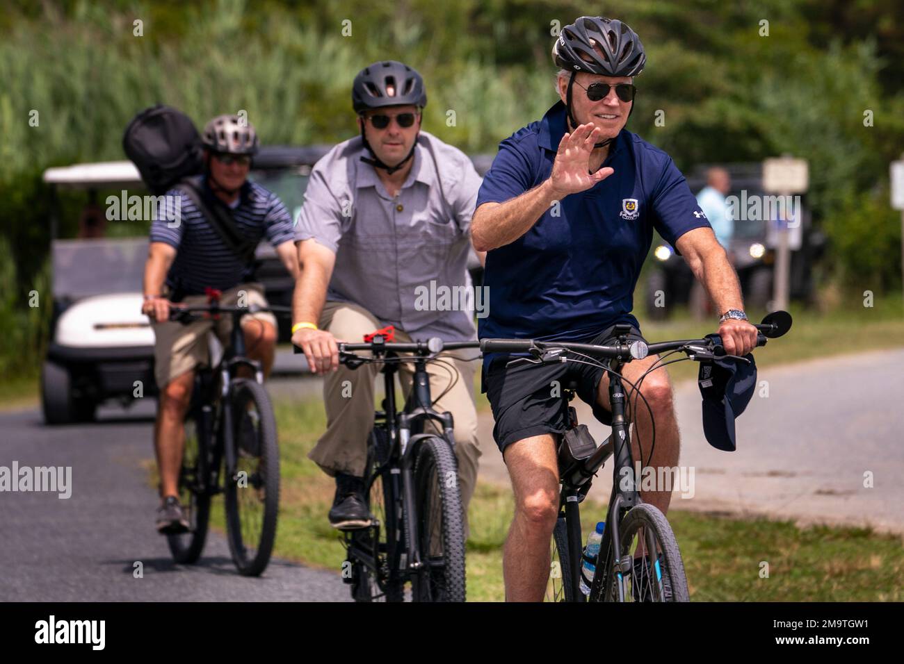 FILE - President Joe Biden goes on a bike ride in Gordons Pond State ...