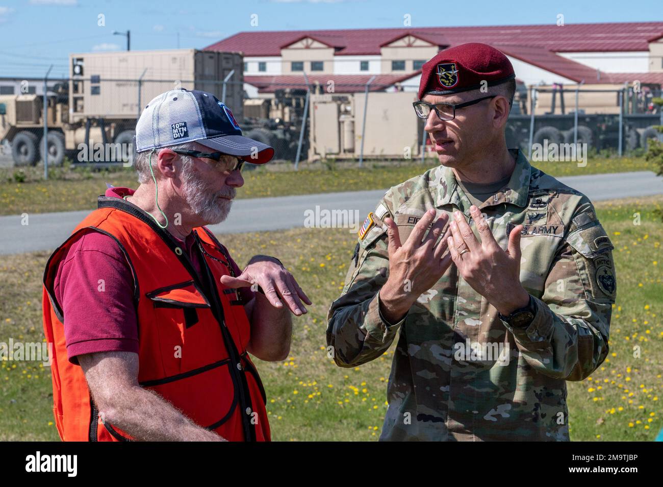 U.S. Army Maj. Gen. Brian Eifler, commanding general of United States ...