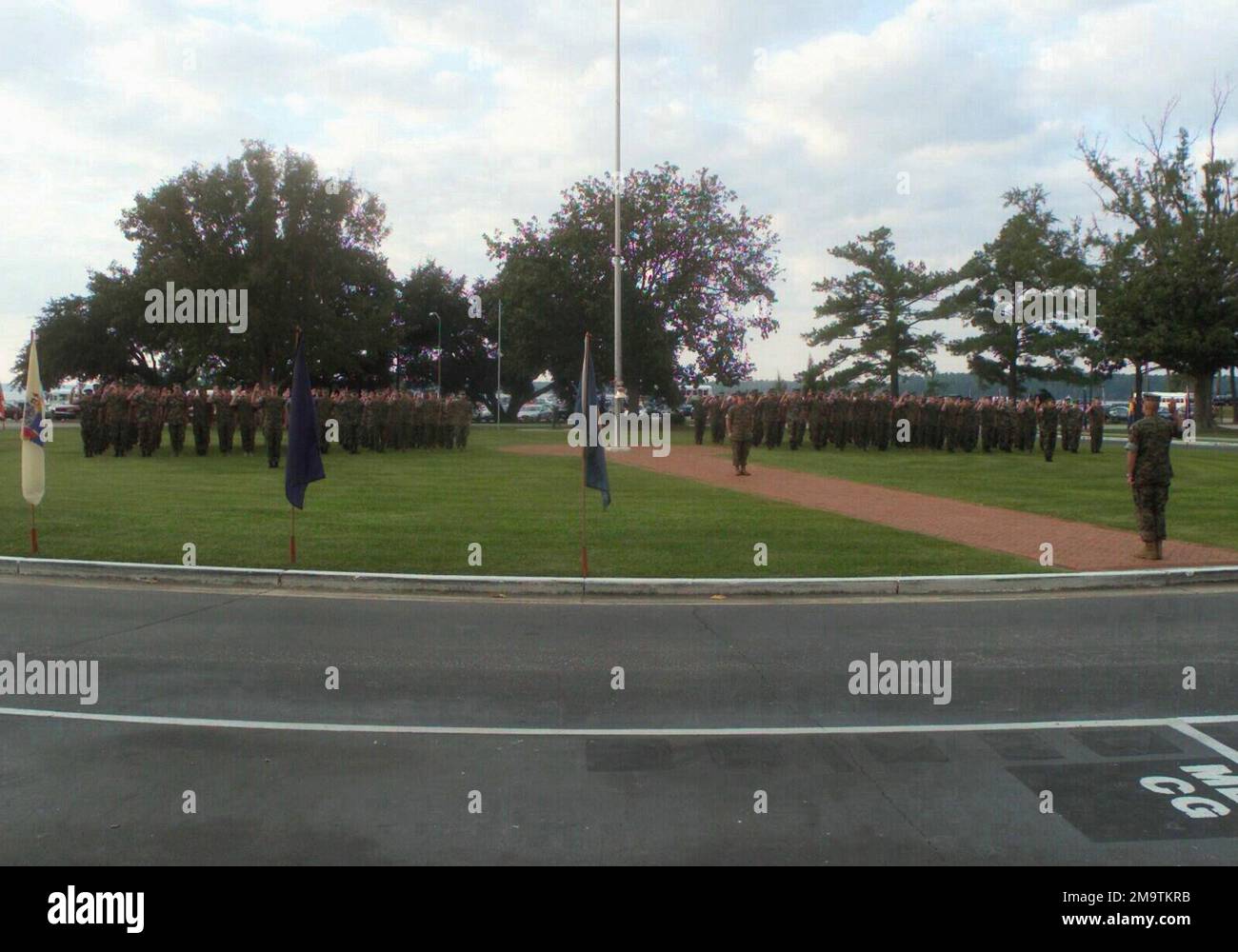 During US Marine Corps (USMC) 2nd Marine Divisions Mass Reenlistment ...