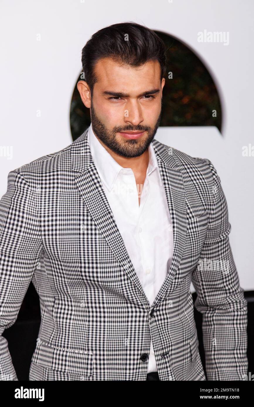 Sam Asghari arrives at the 2022 GQ Men of the Year Party on Thursday ...
