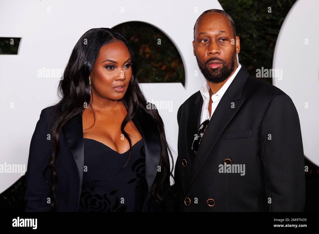 Talani Rabb, left and RZA arrive at the 2022 GQ Men of the Year Party ...