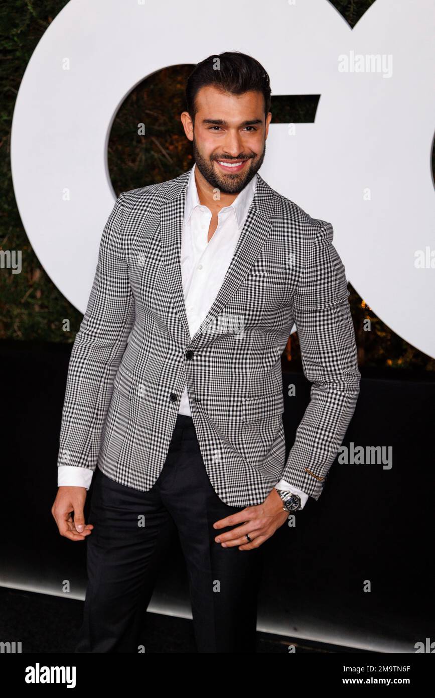 Sam Asghari arrives at the 2022 GQ Men of the Year Party on Thursday ...