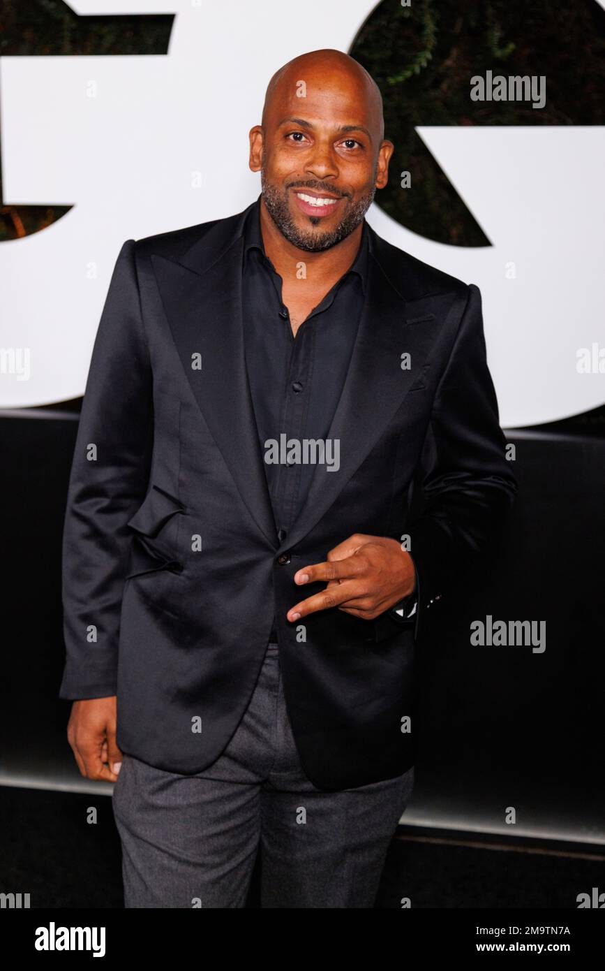 Marcus Ex arrives at the 2022 GQ Men of the Year Party on Thursday, Nov ...