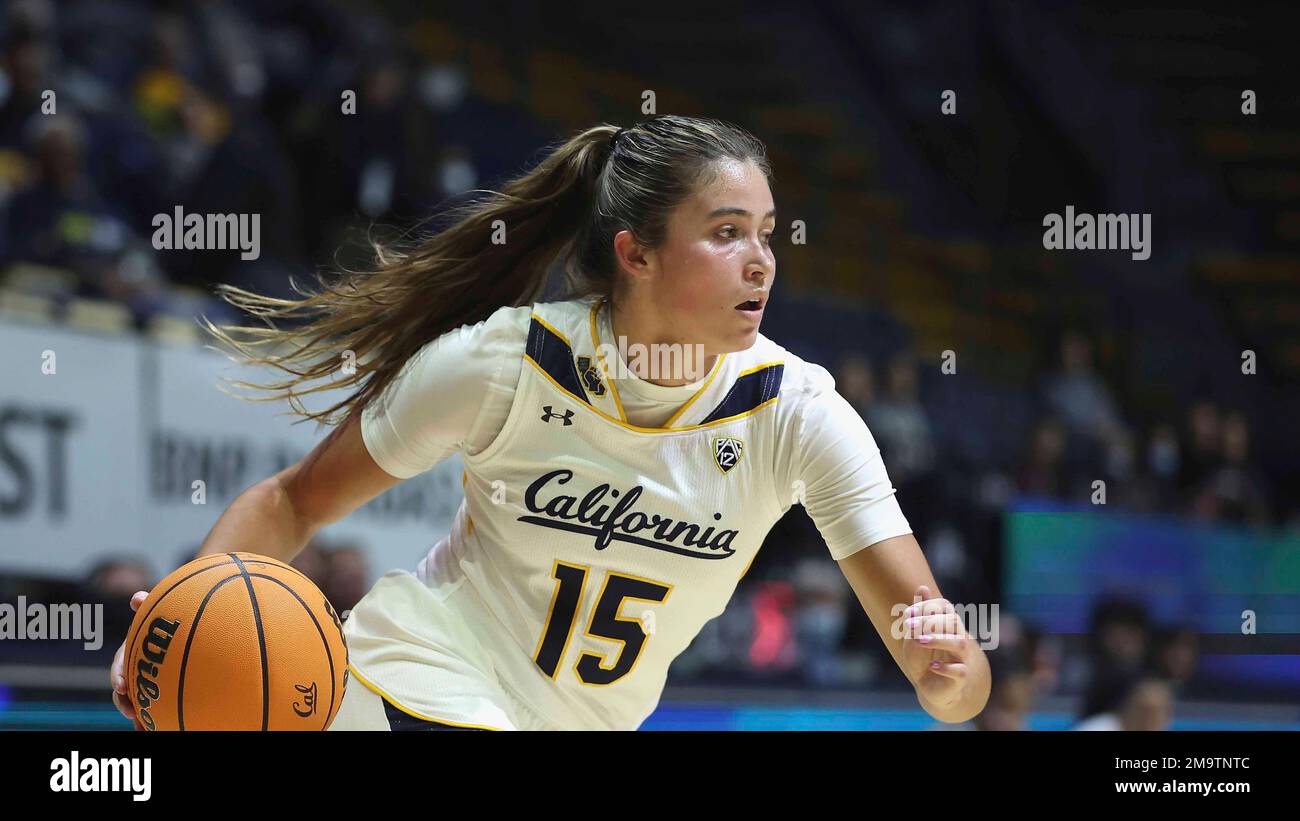 California Golden Bears guard Kemery Martin (15) drives to the basket ...