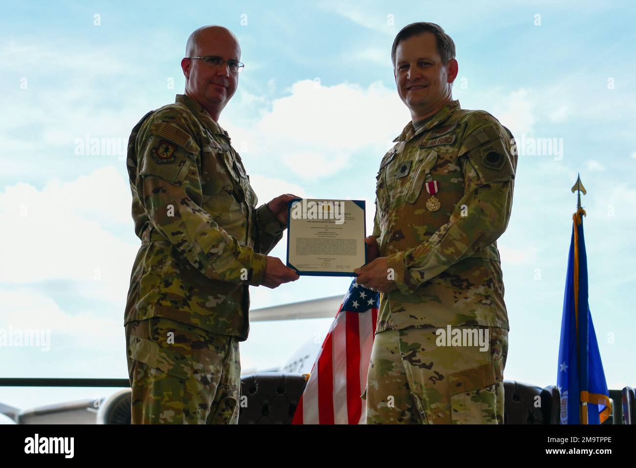 U.S. Air Force Col. Patrick Farrell, 437th Operations Group commander ...