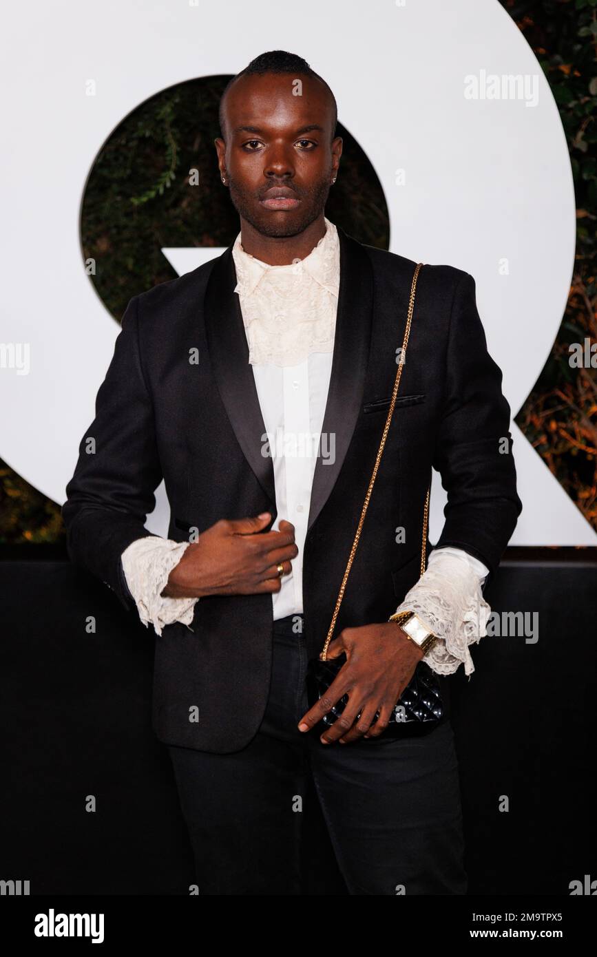 Delfin Finley arrives at the 2022 GQ Men of the Year Party on Thursday ...