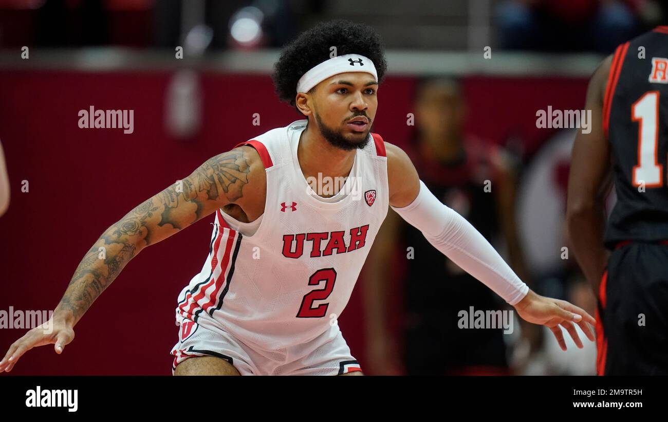 Utah guard Mike Saunders Jr. (2) defends against Sam Houston State ...