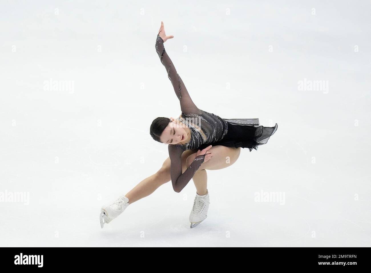 Kim Ye-lim of South Korea performs in the women's short program in the ...