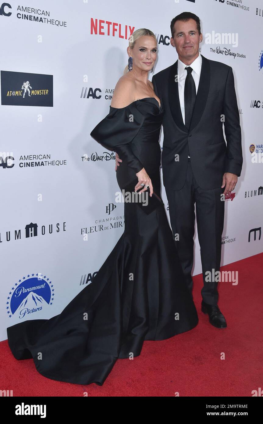 Molly Sims, left, and Scott Stuber arrive at the 36th annual American ...