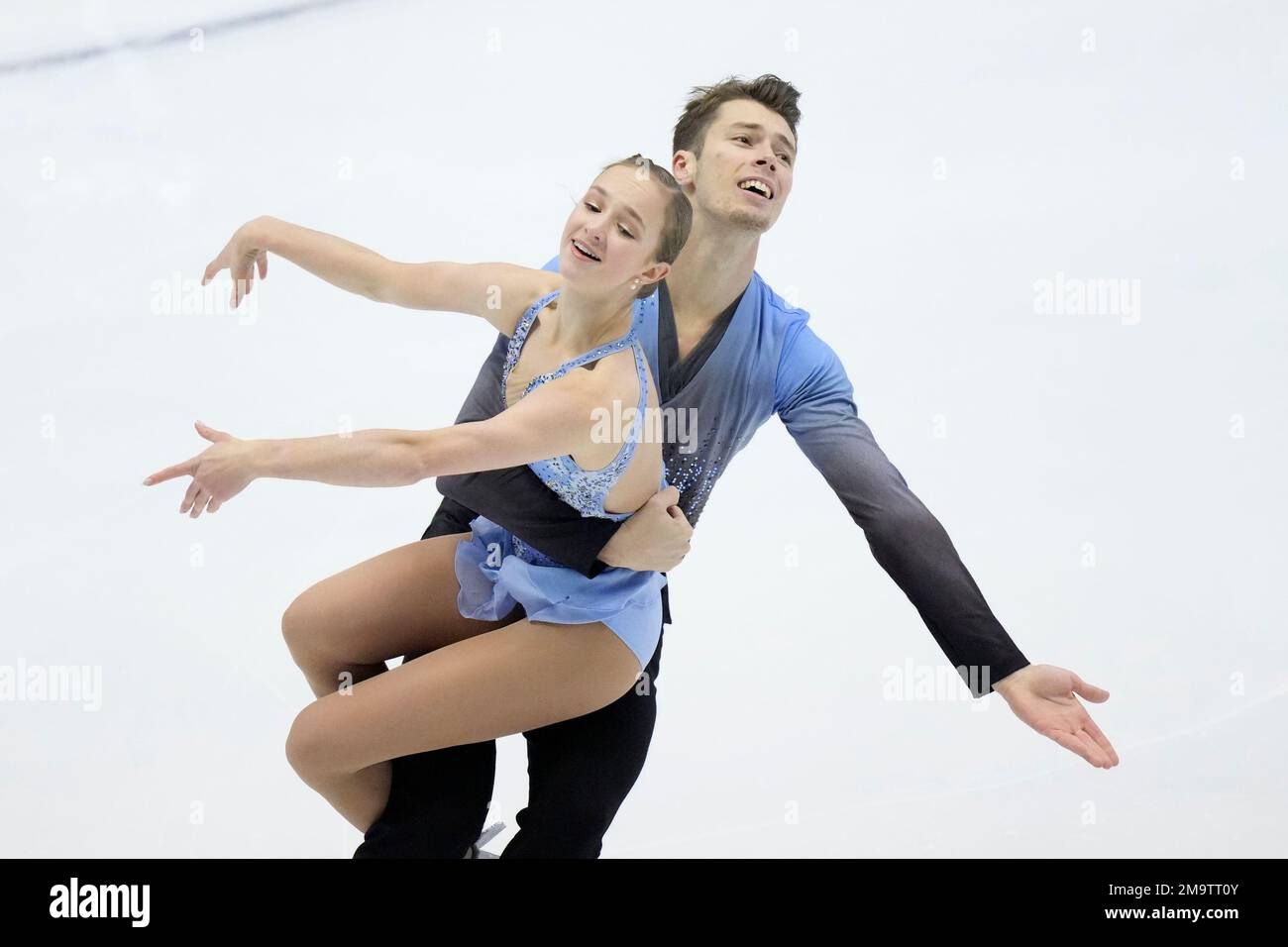 Brooke Mcintosh, left, and Benjamin Mimar of Canada perform in the ...