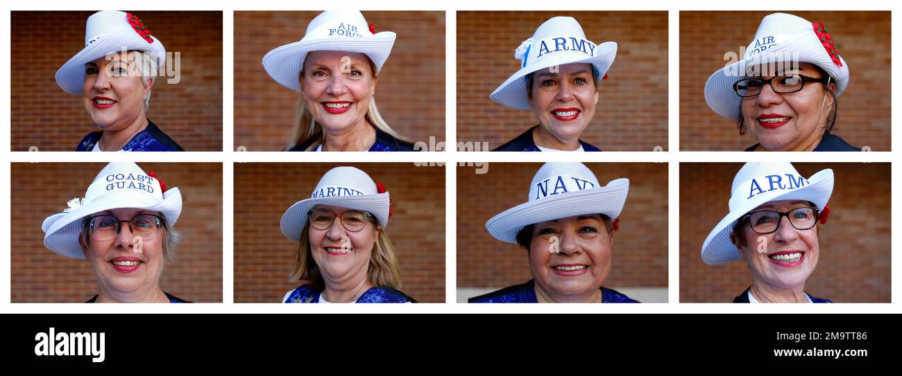 This combination photo shows a few members of the Milwaukee Dancing ...