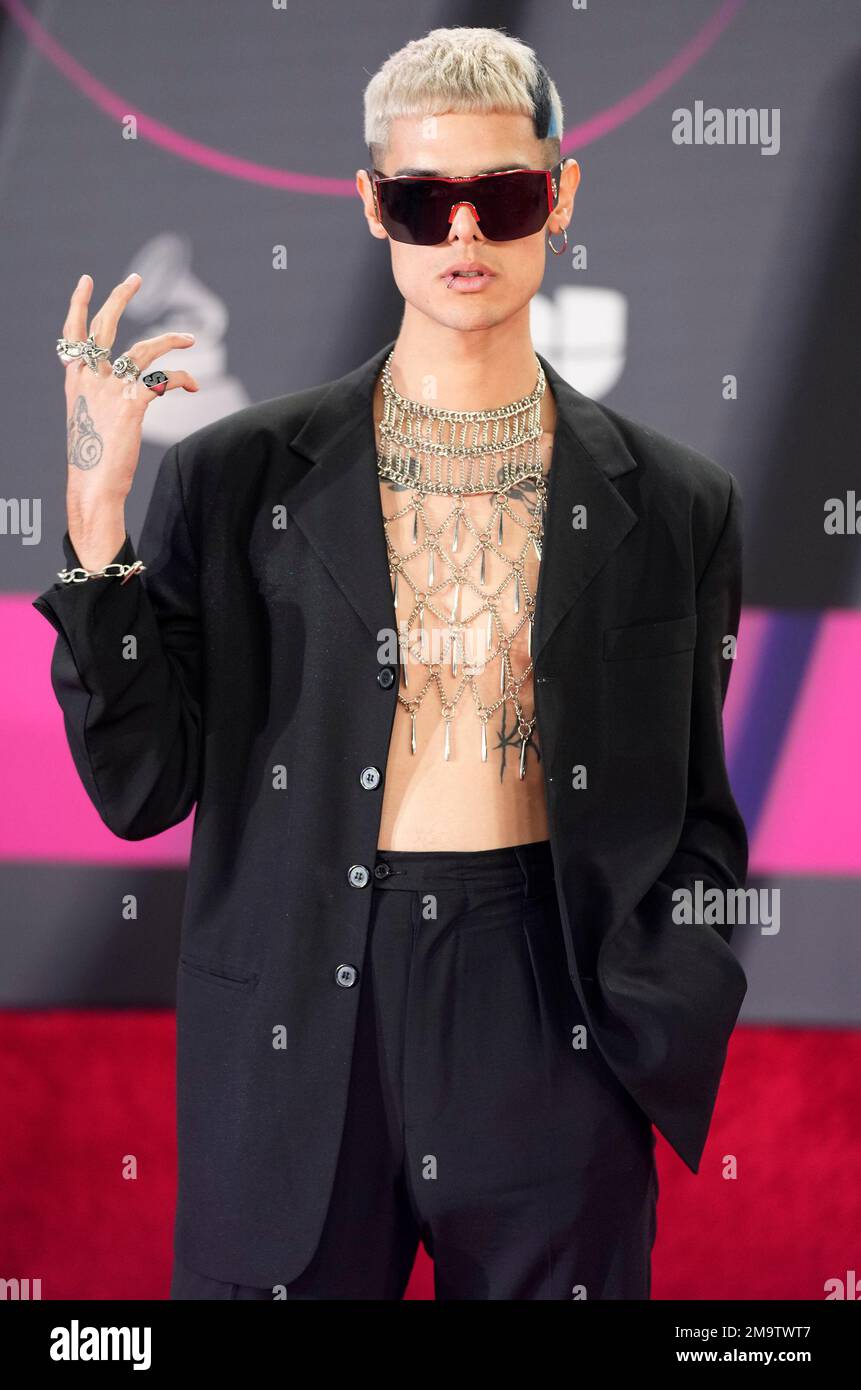 Ca7riel arrives at the 23rd annual Latin Grammy Awards at the Mandalay ...