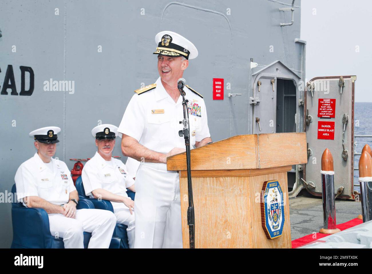 PHILIPPINE SEA (May 20, 2022) Rear Adm. J.T. Anderson, from Fayetteville, N.C., commander ...