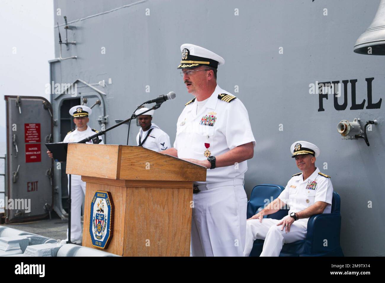PHILIPPINE SEA (May 20, 2022) Commanding Officer Capt. Jeremy Gray ...