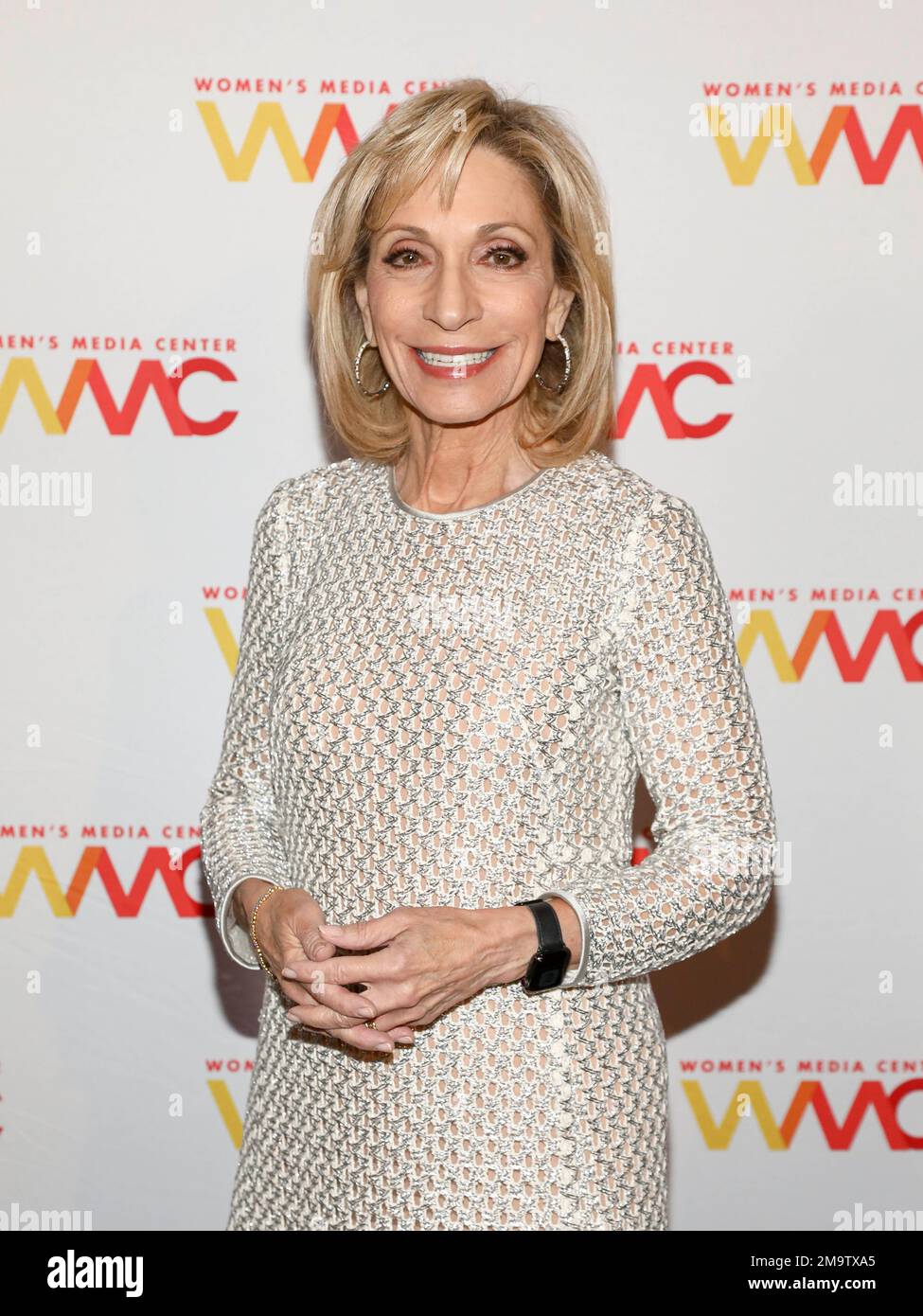 Journalist Andrea Mitchell attends the 2022 Women's Media Awards at the ...
