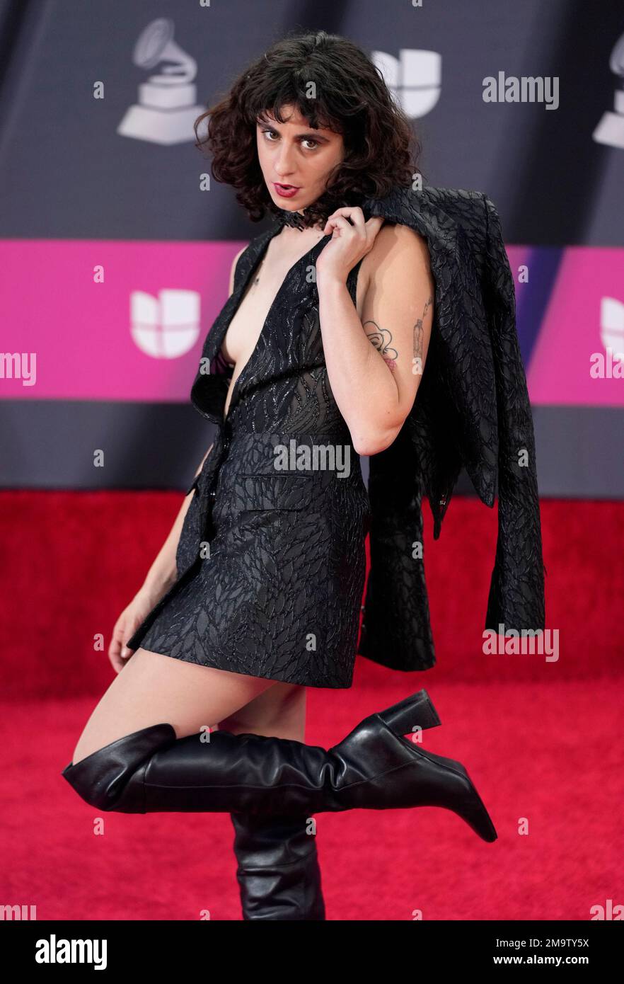 Marilina Bertoldi arrives at the 23rd annual Latin Grammy Awards at the ...