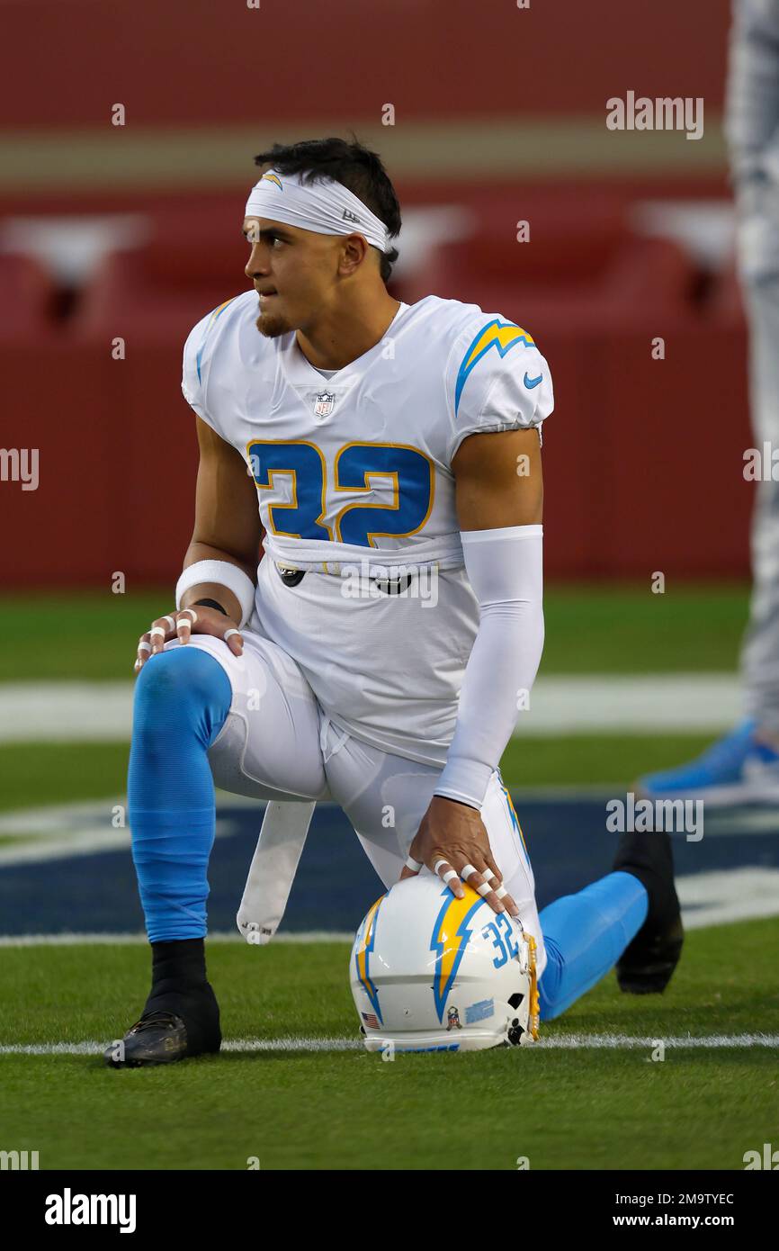 Los Angeles Chargers safety Alohi Gilman (32) before an NFL football ...