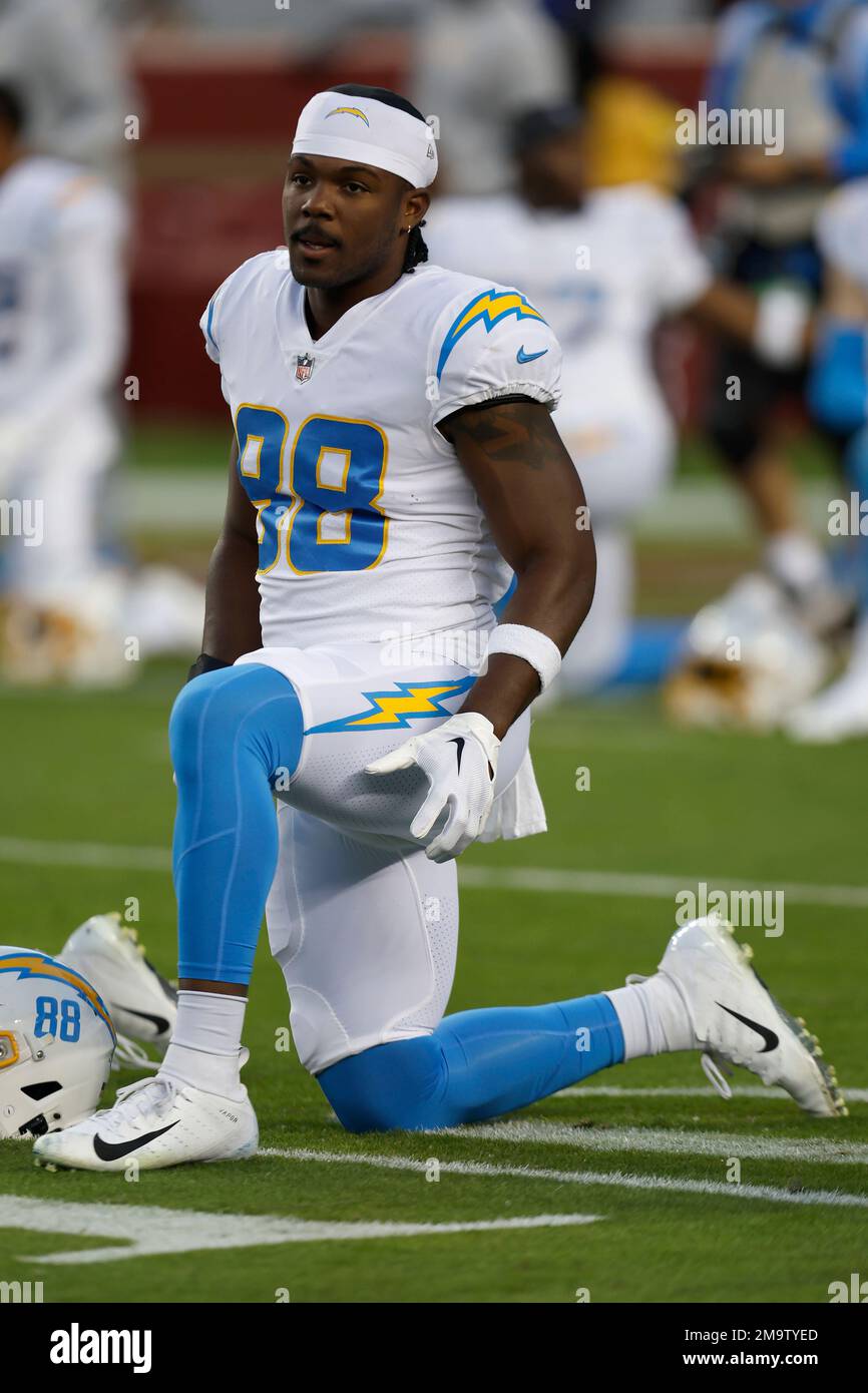 Los Angeles Chargers tight end Tre' McKitty (88) before an NFL football ...