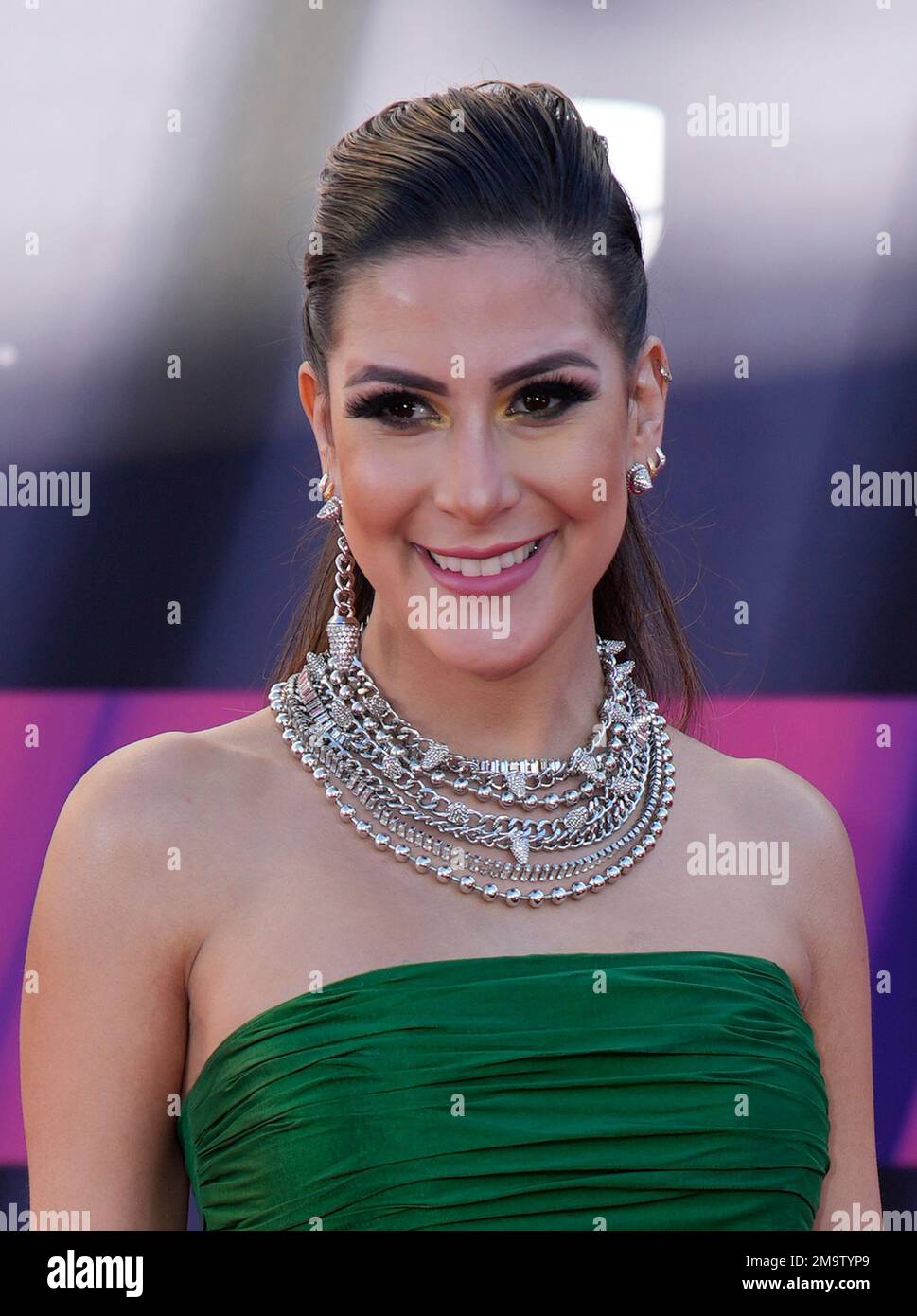 Jessica Rodriguez arrives at the 23rd annual Latin Grammy Awards at the ...