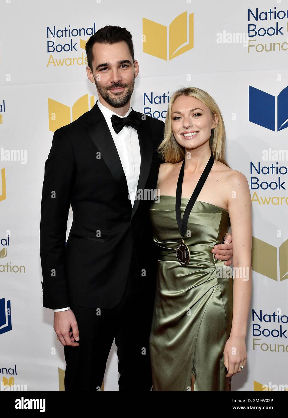 Tess Gunty, right, and Andrew Krizman attend the 73rd National Book ...