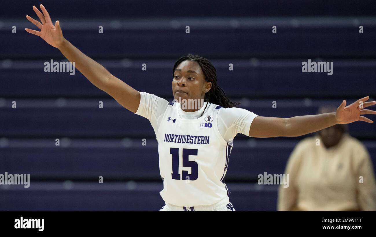 Courtney Shaw of Northwestern University during an NCAA basketball game ...