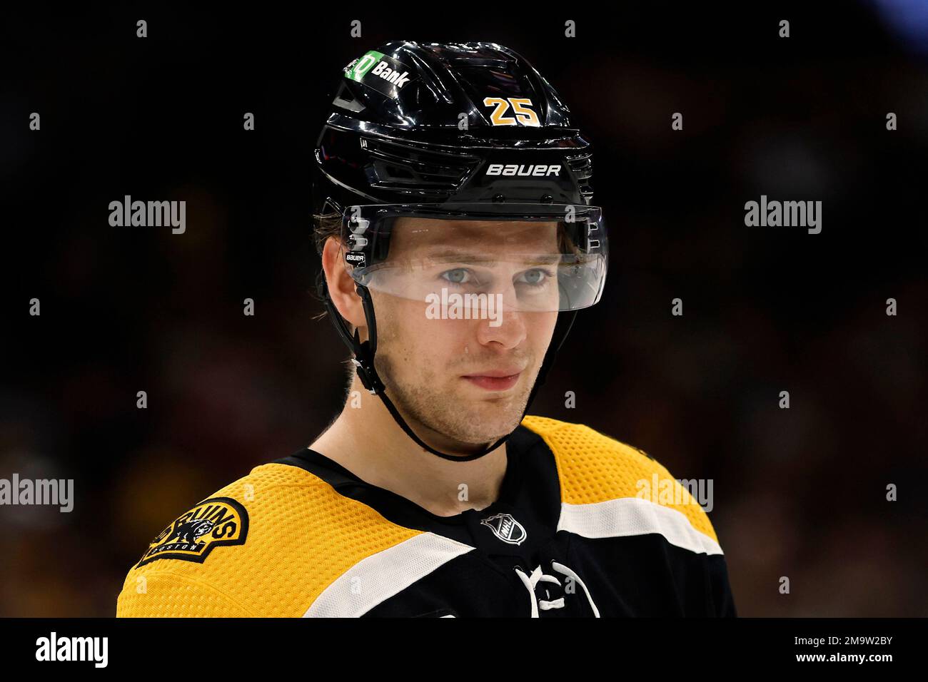 Boston Bruins' Brandon Carlo during the second period of an NHL hockey ...