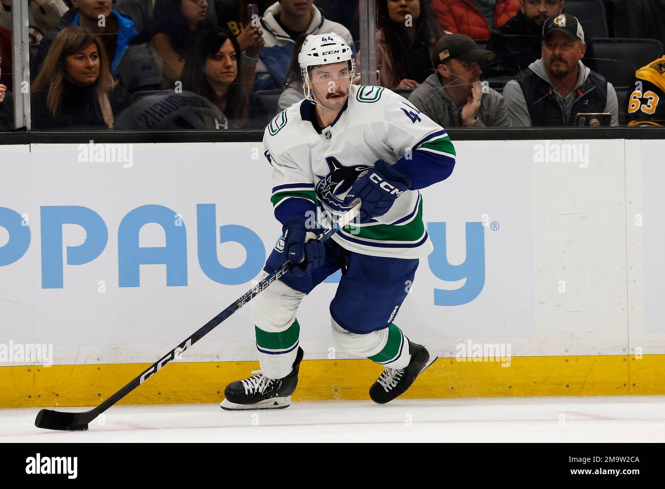 Vancouver Canucks' Kyle Burroughs during the first period of an NHL ...