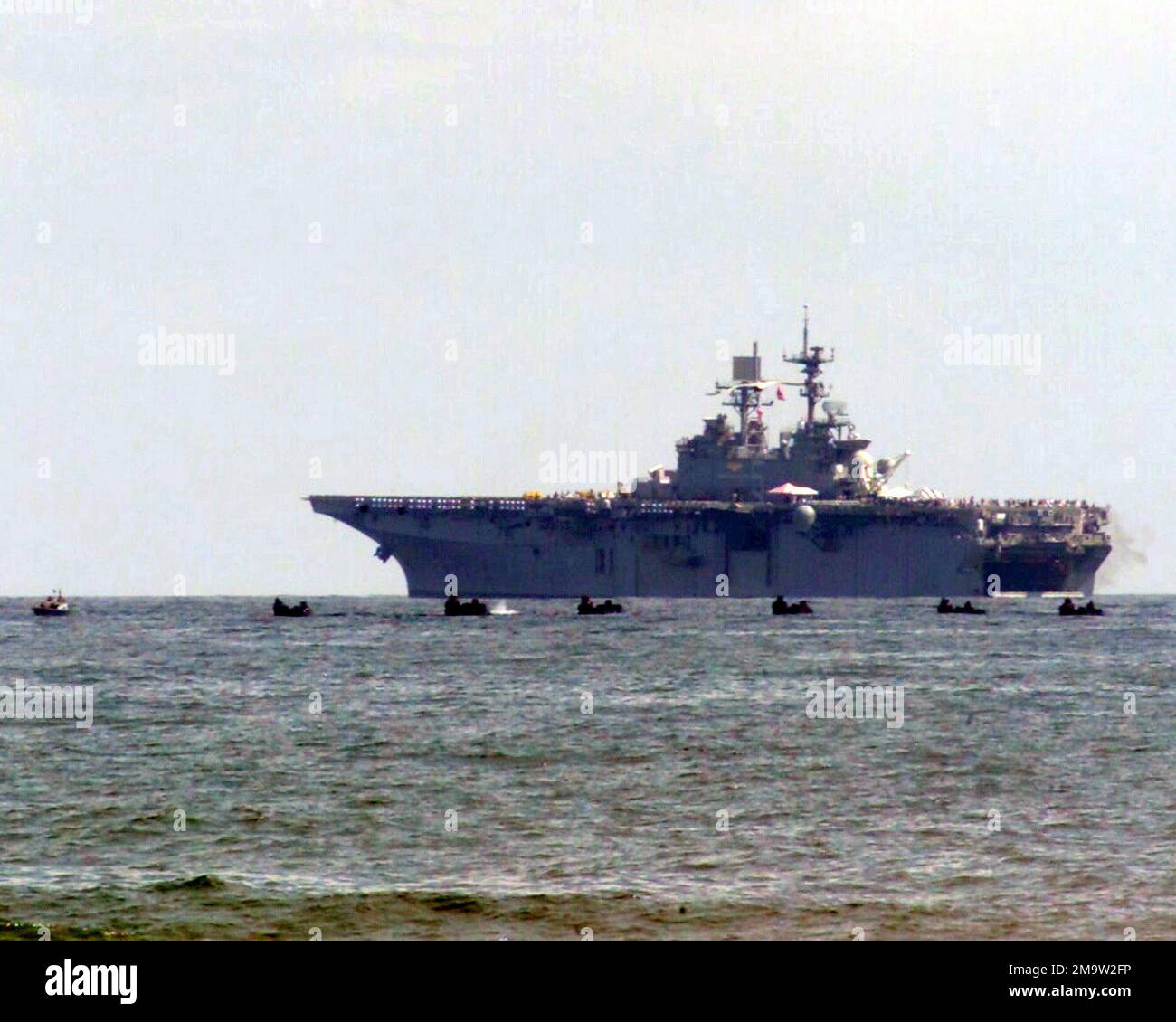 US Marine Corps (USMC) Amphibious Assault Vehicles (AAV7A1), exit the ...