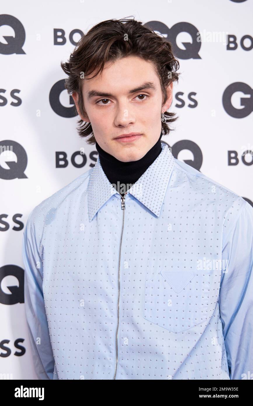 Louis Partridge poses for photographers upon arrival at the GQ Men of ...