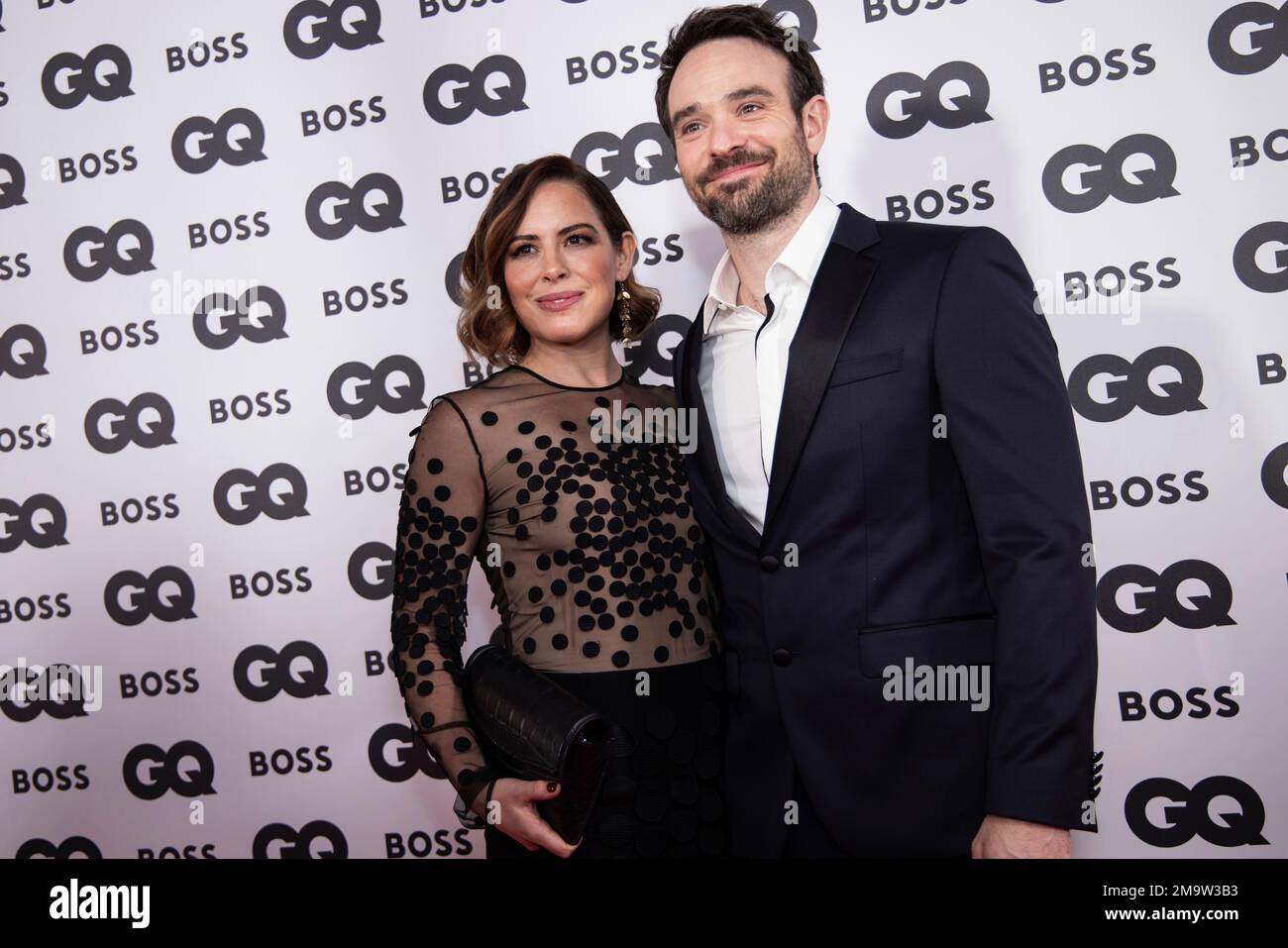 Samantha Thomas and Charlie Cox pose for photographers upon arrival at ...