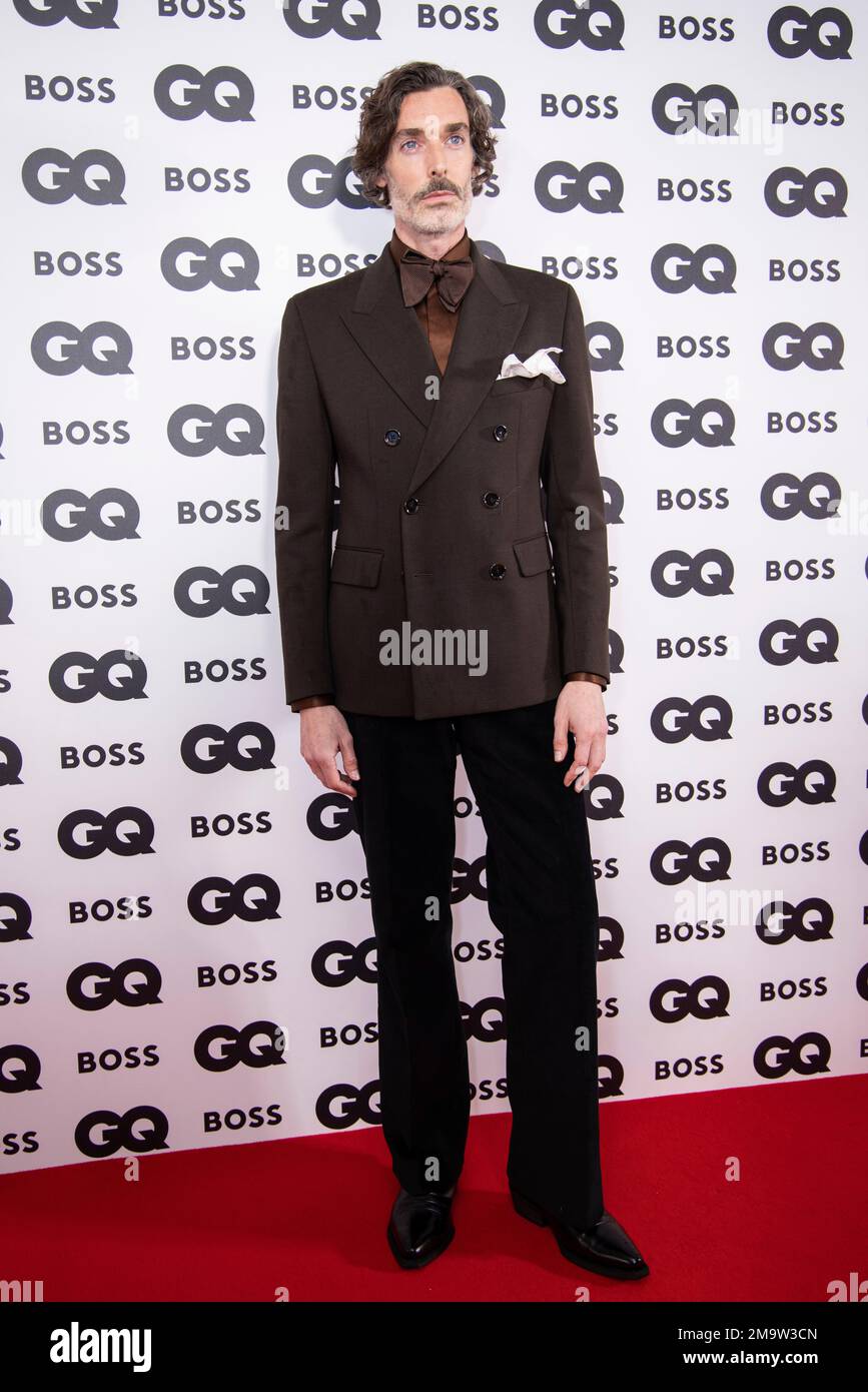 Richard Biedul poses for photographers upon arrival at the GQ Men of ...