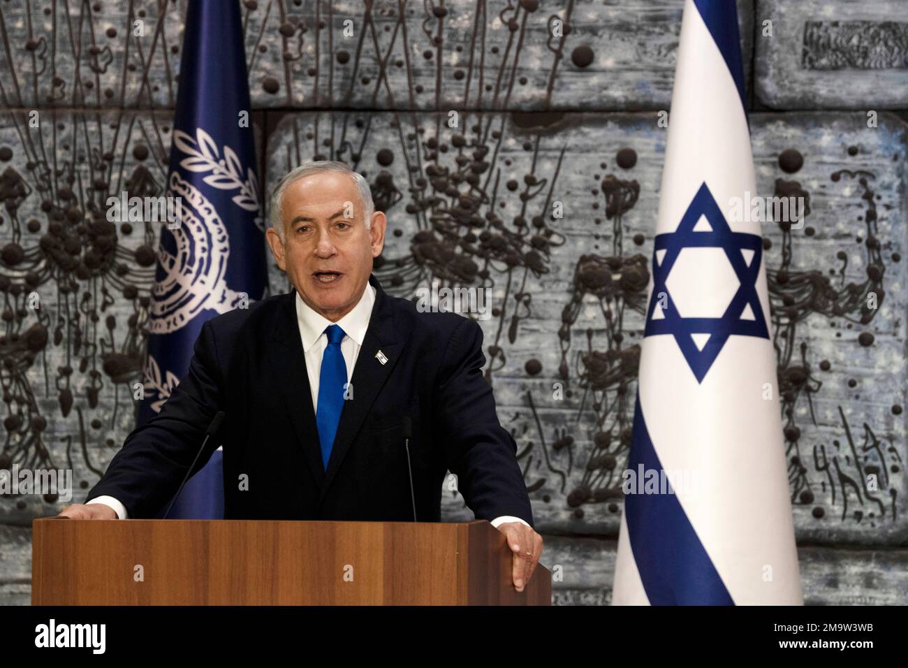 FILE - Israel's Likud Party leader Benjamin Netanyahu makes a statement ...