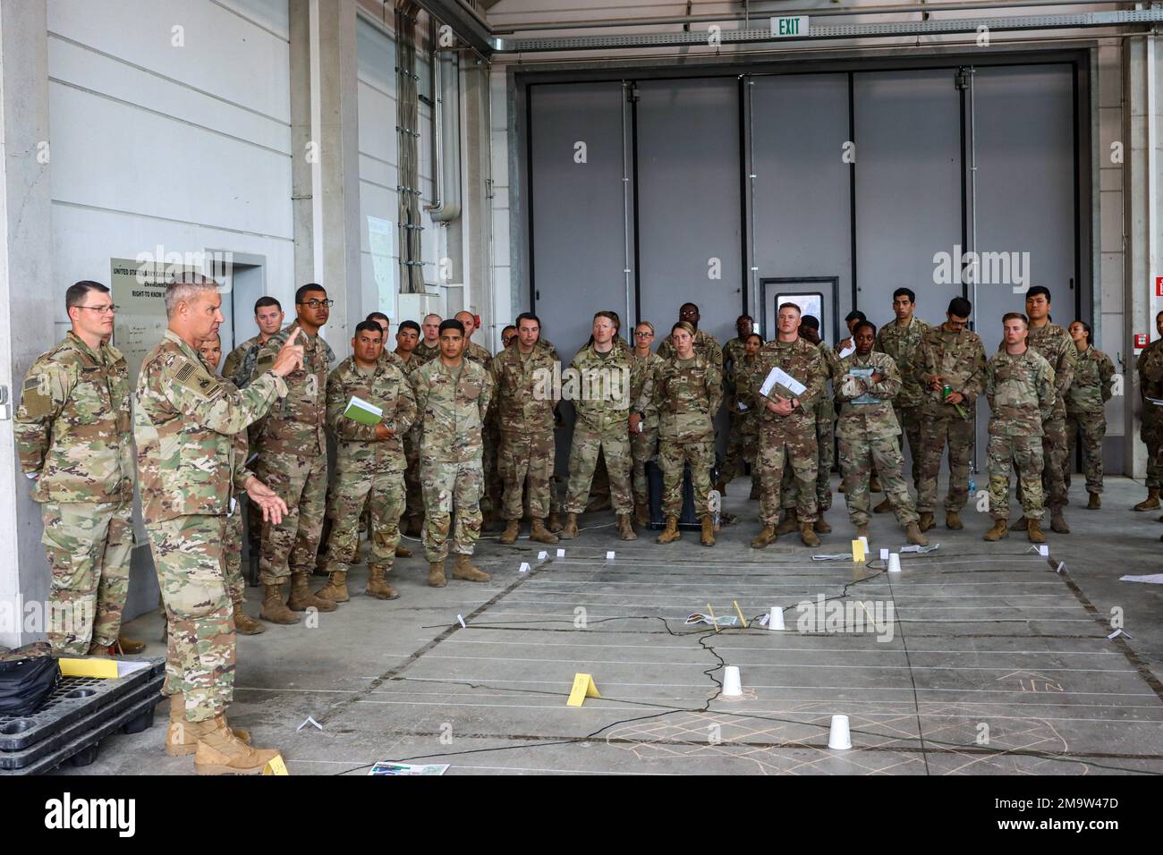 Major General Charles D. Costanza and Command Sergeant Major Quentin V. Fenderson, command team ...