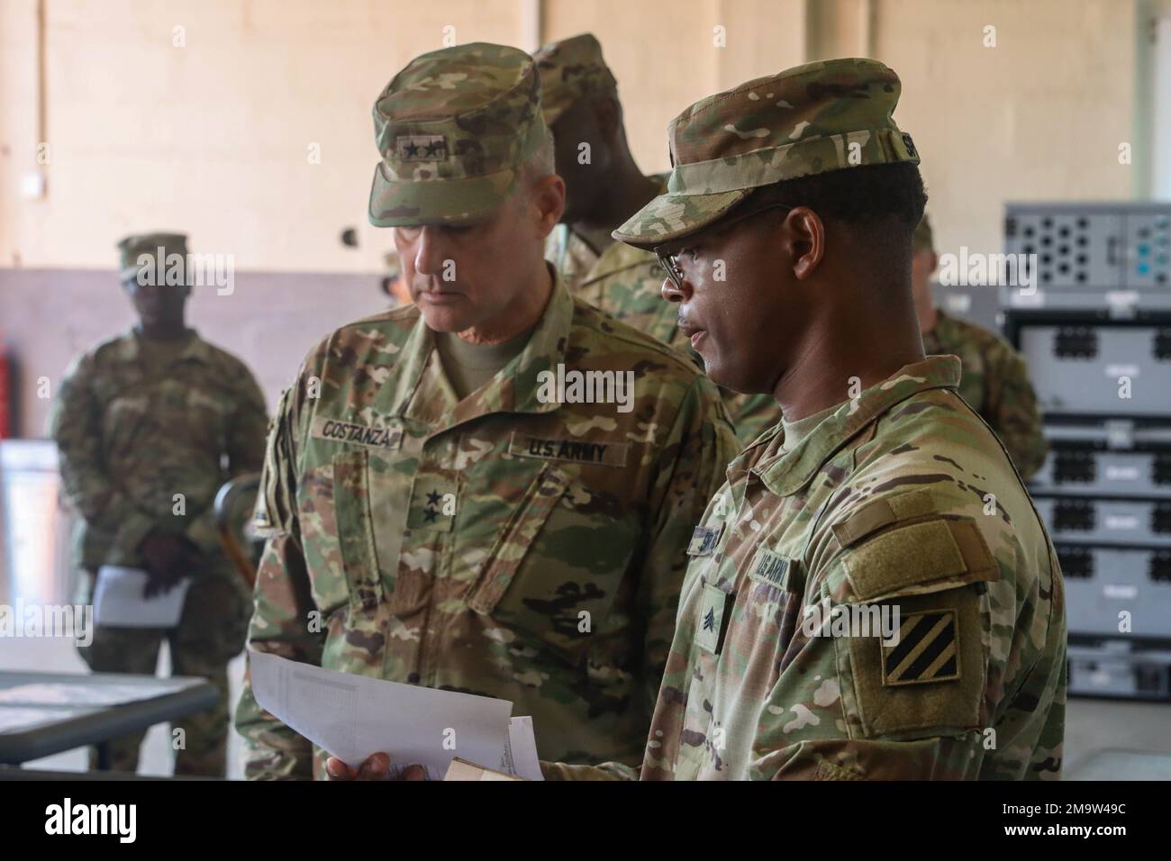 Major General Charles D. Costanza and Command Sergeant Major Quentin V ...