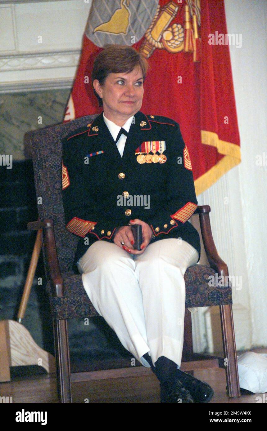 US Marine Corps (USMC) MASTER GUNNERY Sergeant (MGYSGT) Holly James ...