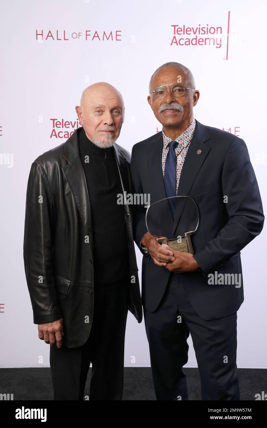 Hector Elizondo, left, and Donald A. Morgan celebrate Donald A. Morgan ...