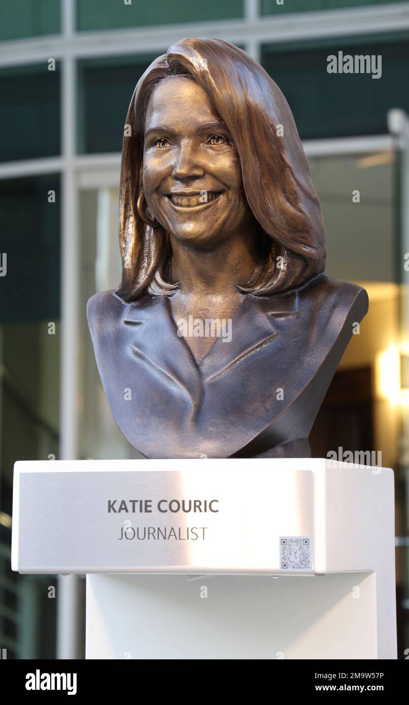Katie Couric's bust is unveiled at the Television Academy's 26th Hall ...