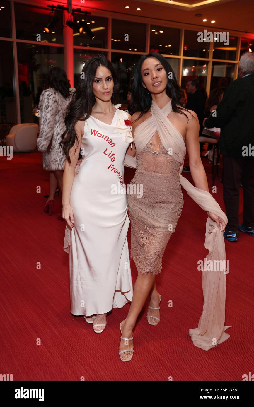Shiva Negar, left, and Erin Wu attend the 26th Television Academy Hall ...