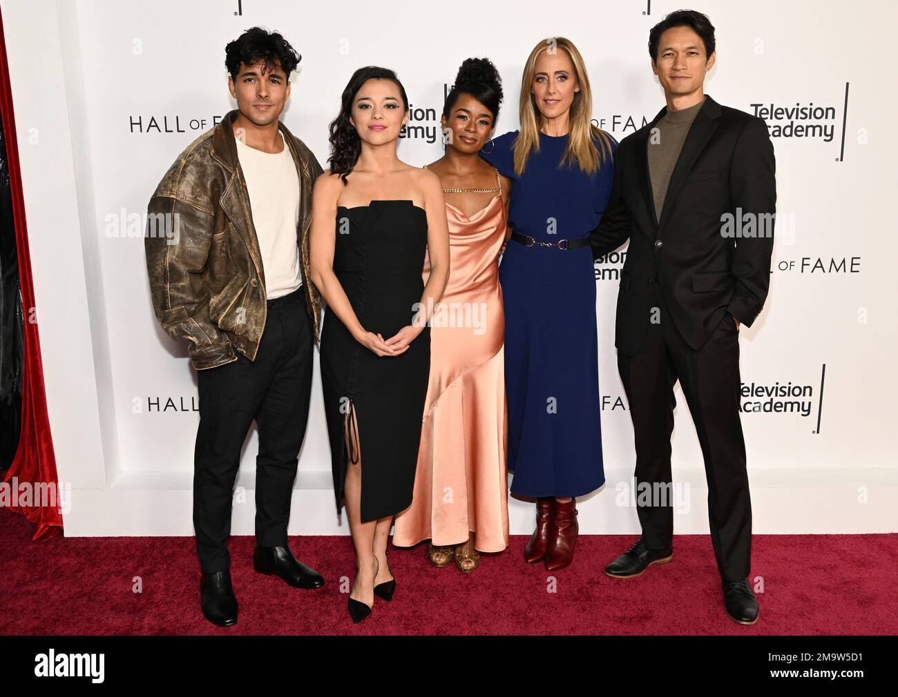 Niko Terho, left, Midori Francis, Alexis Floyd, Kim Raver and Harry ...