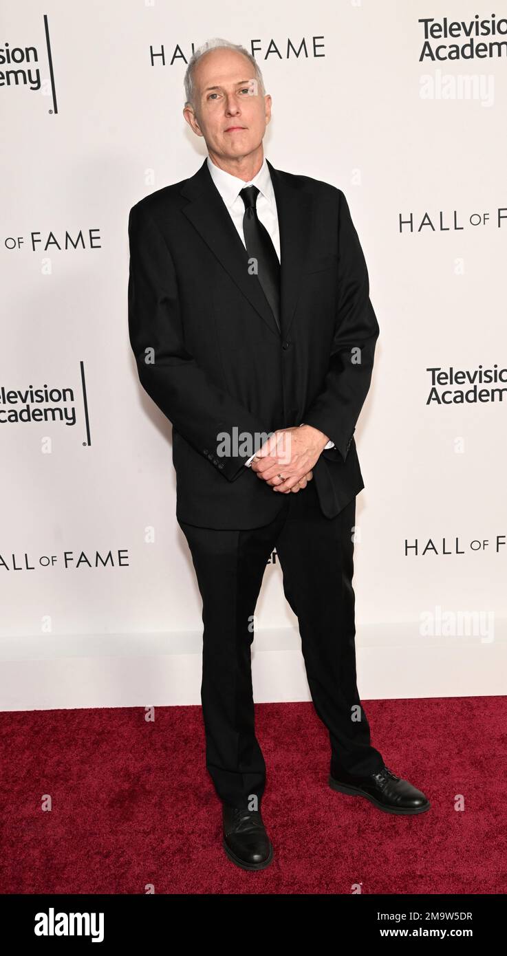 Sculptor Richard Becker walks the red carpet at the Television Academy ...