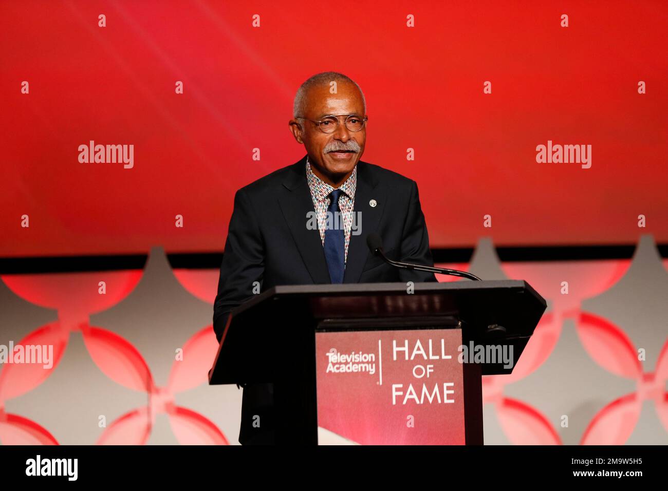 Hall of Fame inductee Donald A. Morgan speaks during the 26th ...