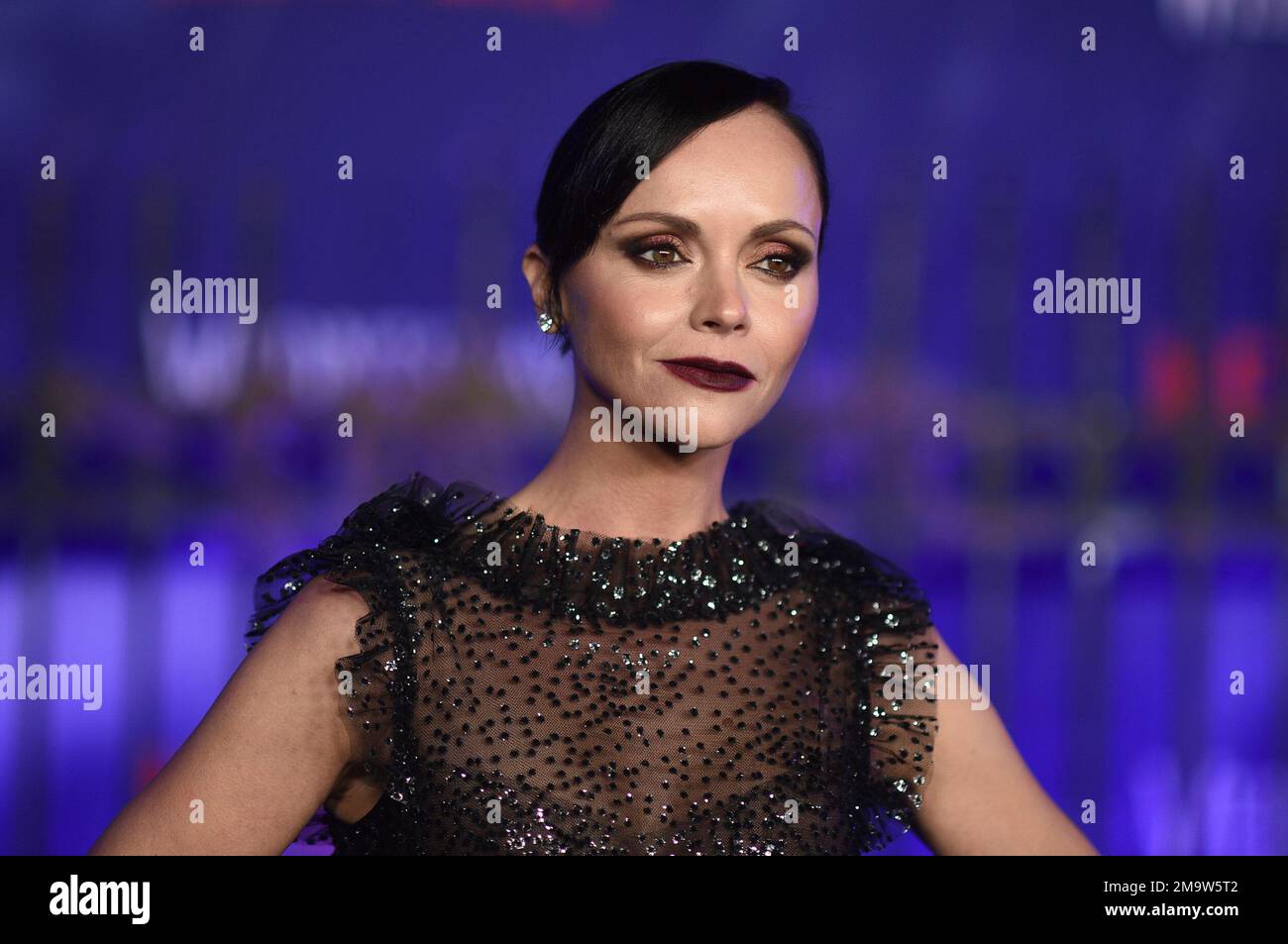 Christina Ricci arrives at the premiere of "Wednesday" on Wednesday ...