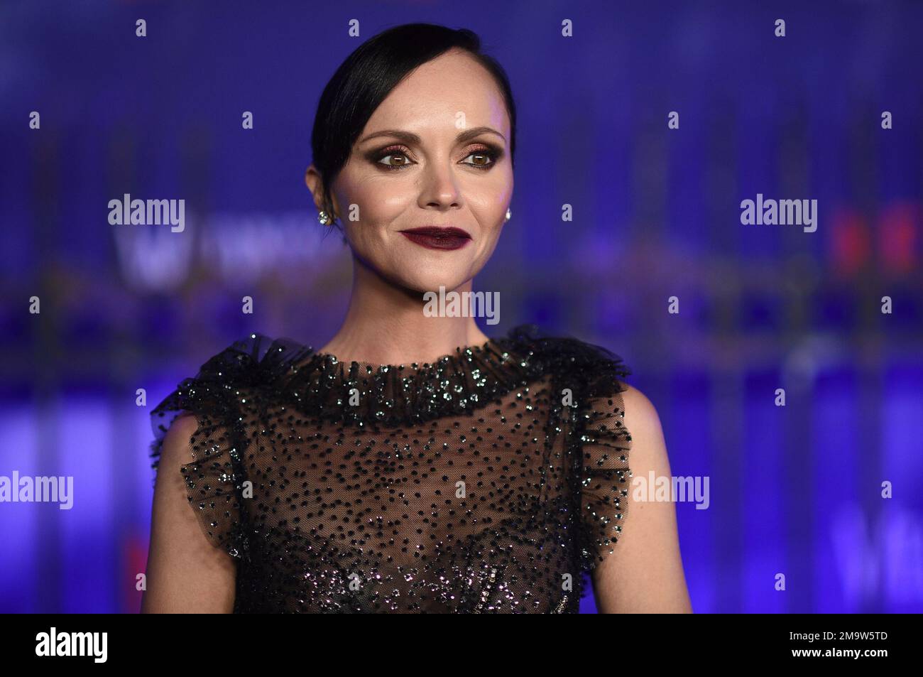 Christina Ricci arrives at the premiere of "Wednesday" on Wednesday ...