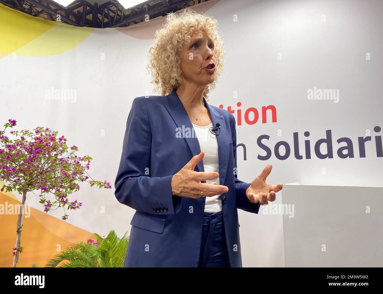 FILE - Germany's climate envoy Jennifer Morgan speaks at the 2022 ...