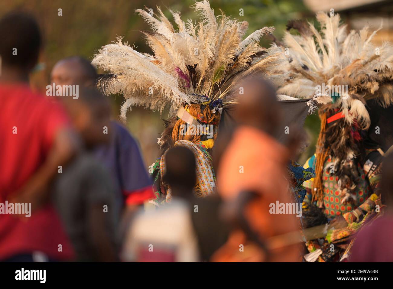 Dozens of people gather to see Gule Wamkulu dance secretive society ...