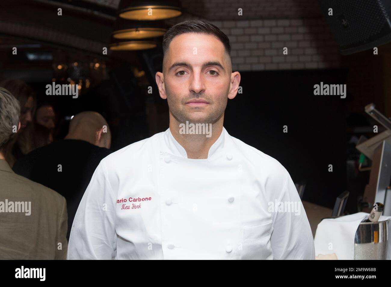 Chef Mario Carbone attends HaSalon Miami's One-Year Anniversary hosted ...