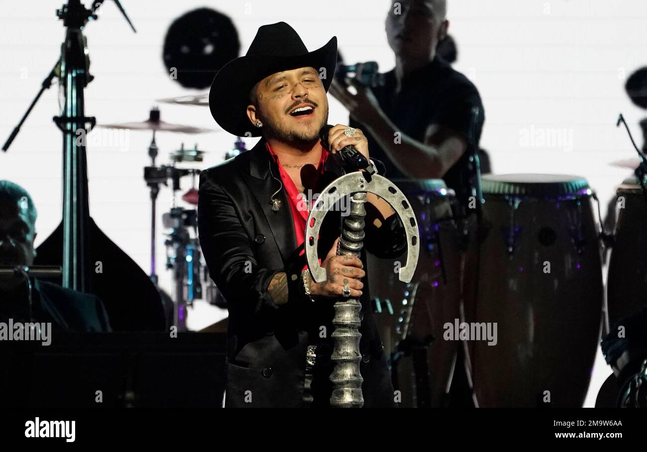 Christian Nodal performs "Mi Eterno Amor Secreto" at the Latin ...